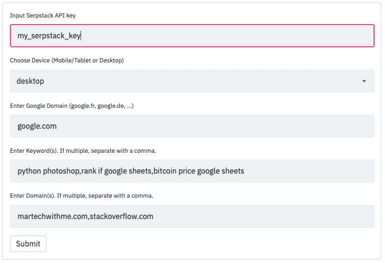 How to Create a Free Keyword Rank Tracker App with Python